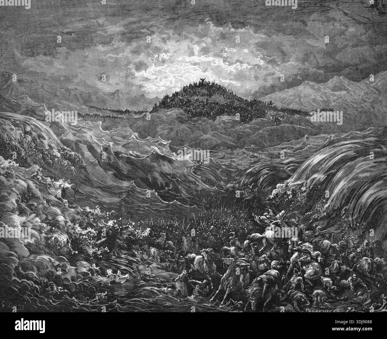 Sinking of the pharaoh in the red sea, story, exodus, second book of ...