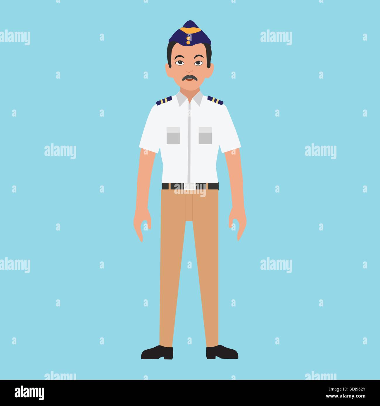 Traffic policeman india Stock Vector Images - Alamy