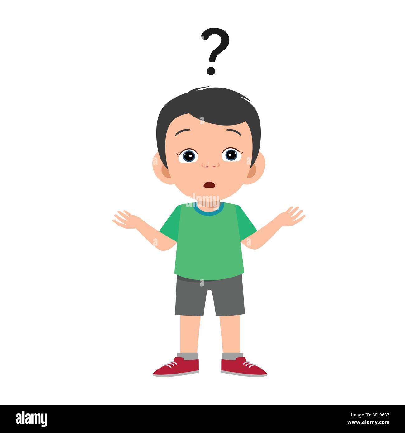 Cartoon character showing confusion Stock Vector Images - Alamy