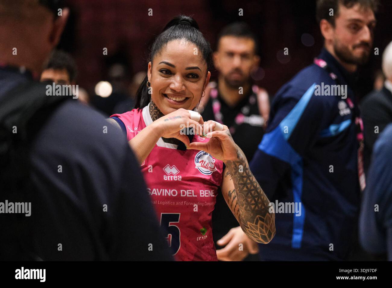 Brenda Castillo of Savino Del Bene Volley Scandicci seen during the ...