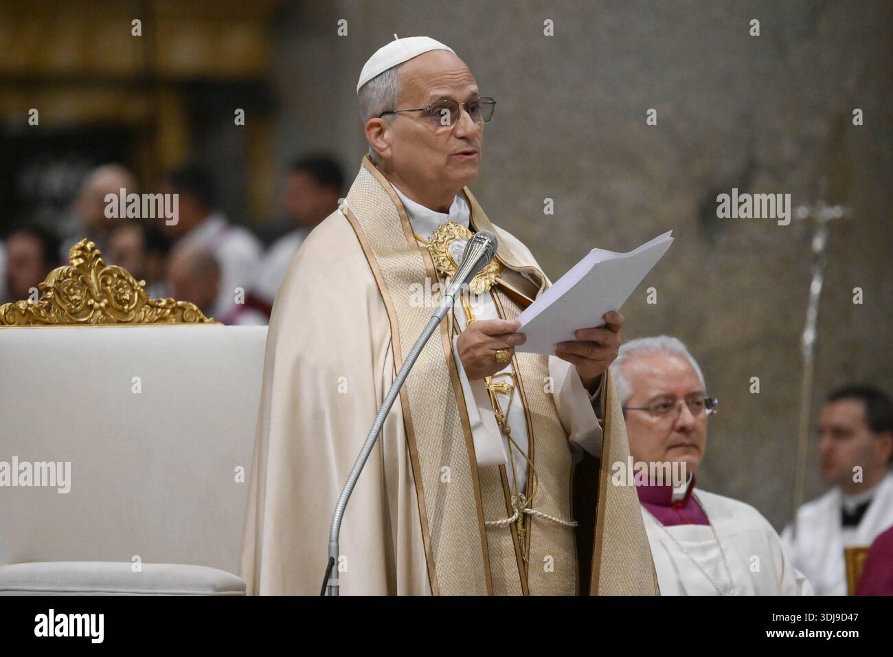 **NO LIBRI** Italy, Rome, 2026/1/25 Pope Leo XIV during the Vespers on ...