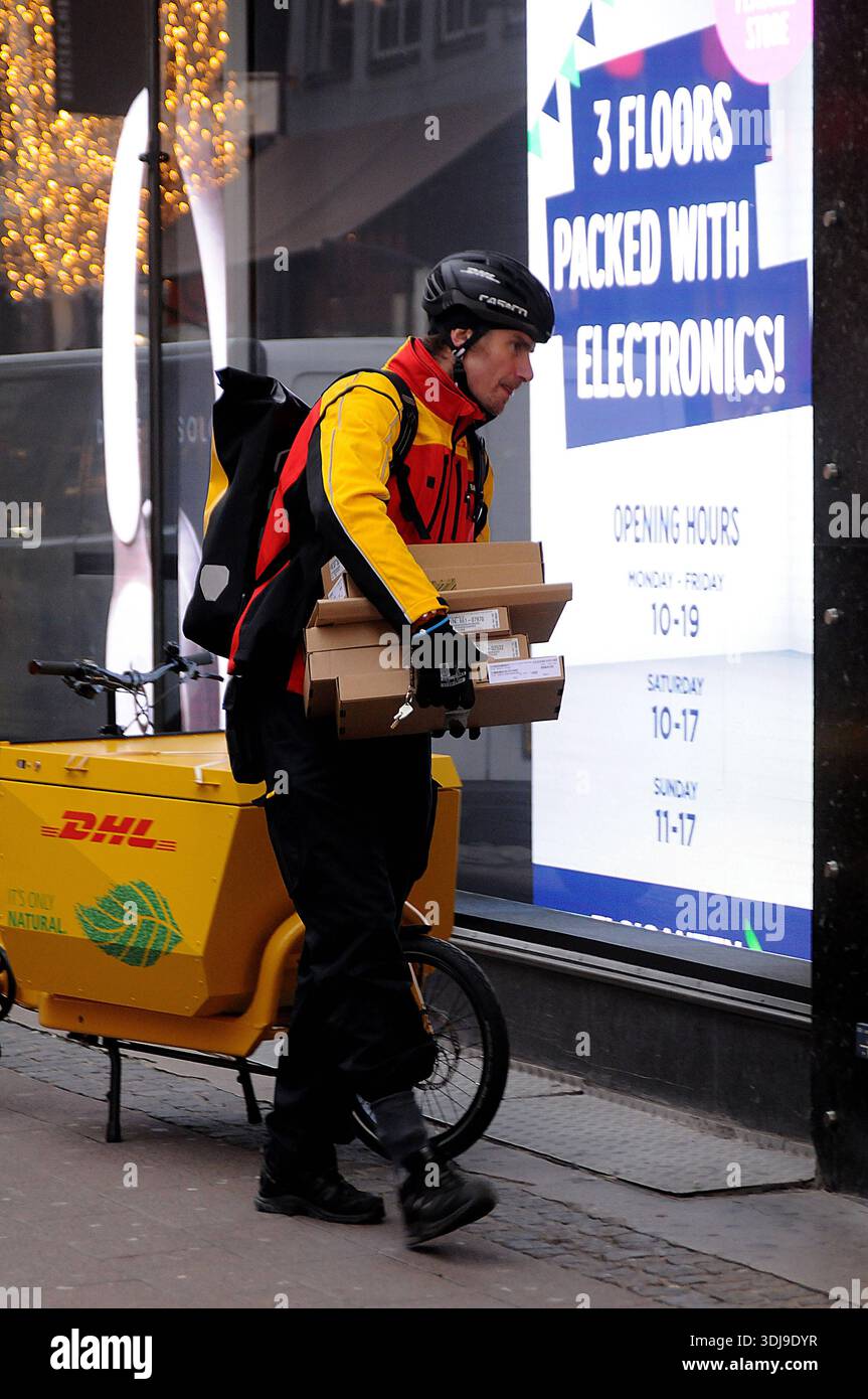 Copenhagen /Denmark/ 19.Novembe 2019/ Deutsche DHL logistic and DHL ...