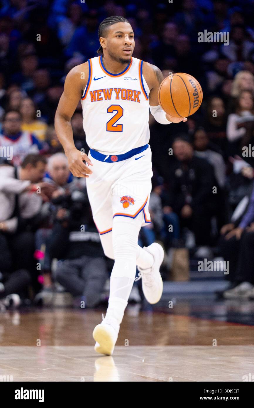 New York Knicks' Miles McBride in action during an NBA basketball game ...