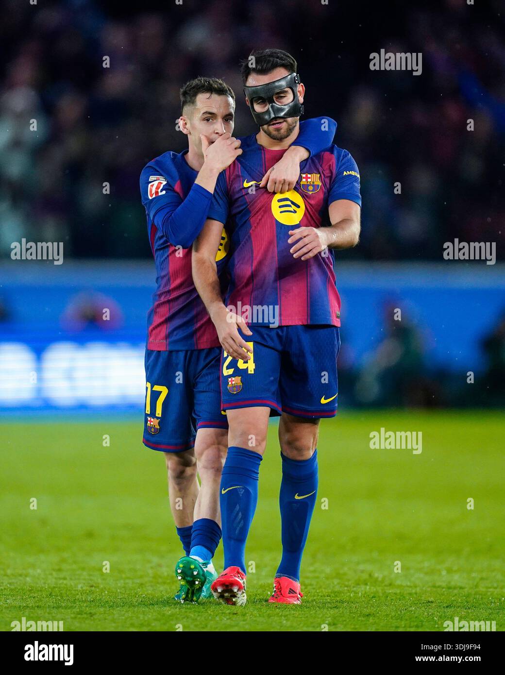 Marc Casado and Eric Garcia of FC Barcelona during the La Liga EA ...