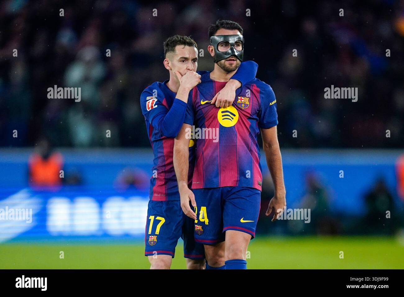 Marc Casado and Eric Garcia of FC Barcelona during the La Liga EA ...