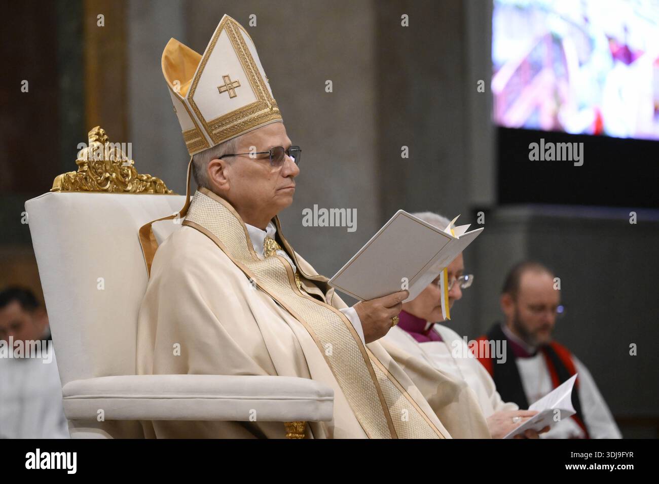 **NO LIBRI** Italy, Rome, 2026/1/25 Pope Leo XIV during the Vespers on ...