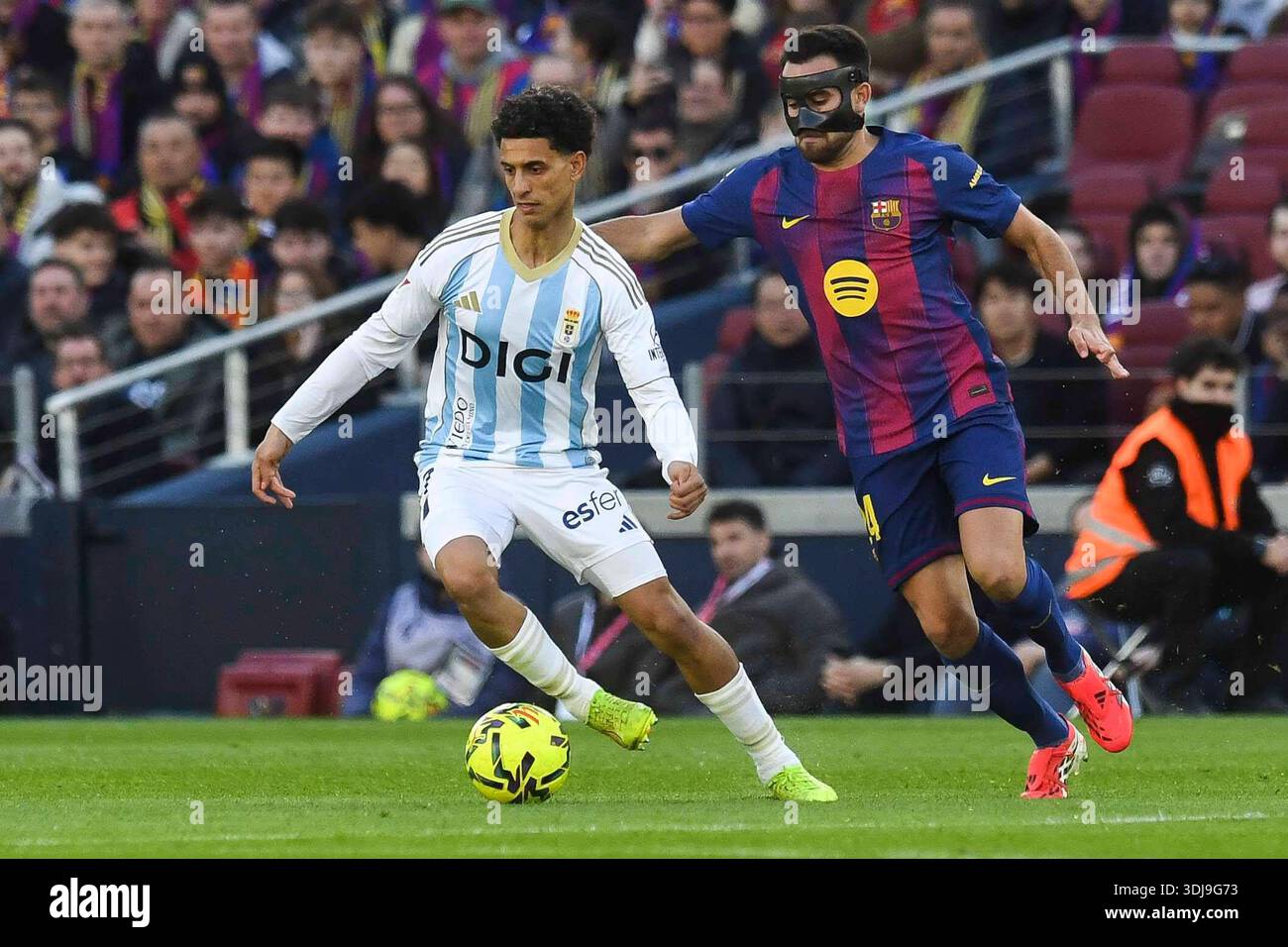 Spanish La Liga EA Sports soccer match FC Barcelona vs Real Oviedo at ...