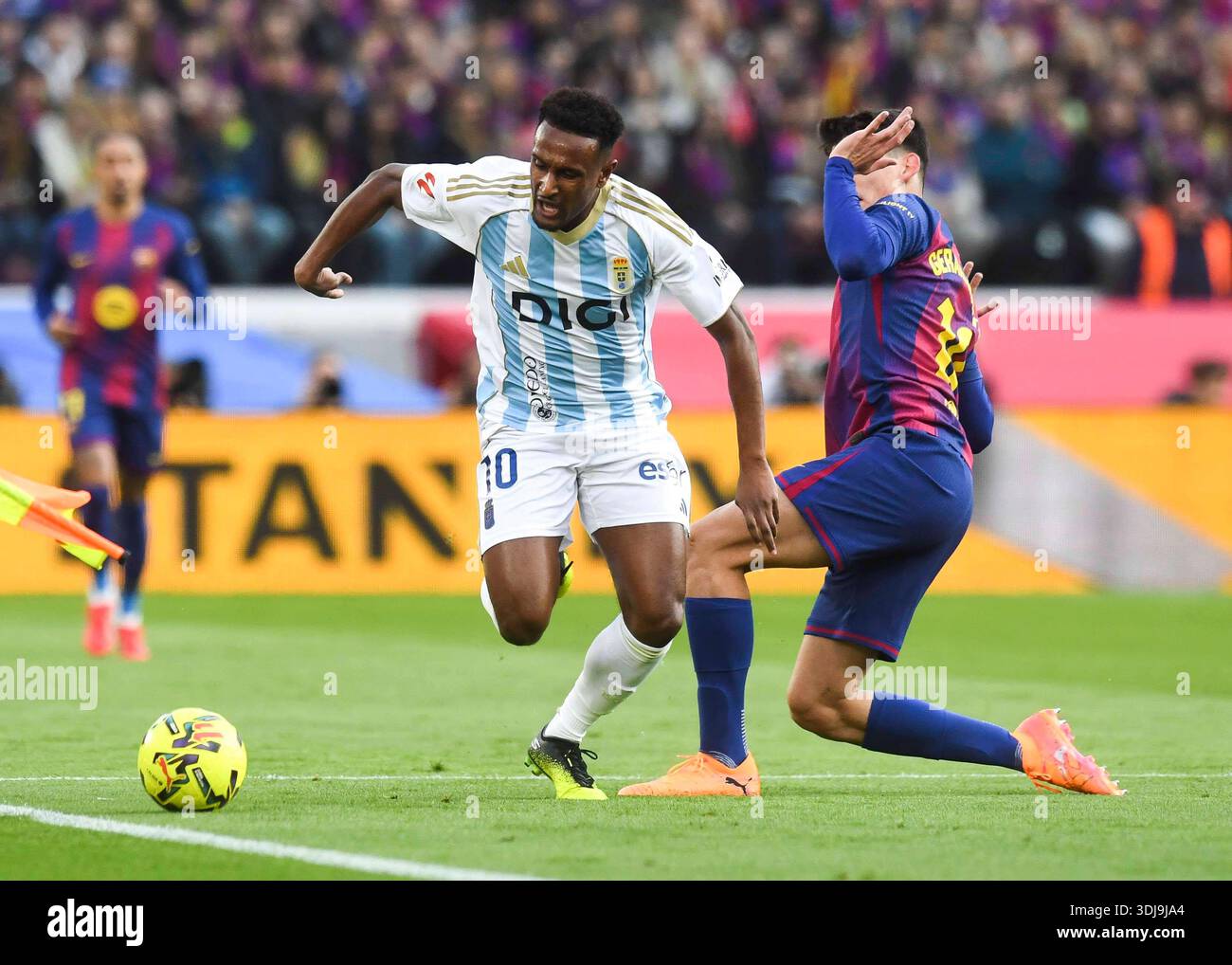 Spanish La Liga EA Sports soccer match FC Barcelona vs Real Oviedo at ...