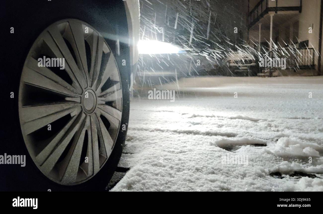 Schnee in Bayern , Umwetter , Glatt , Winter in Wendelstein , Bayern ...