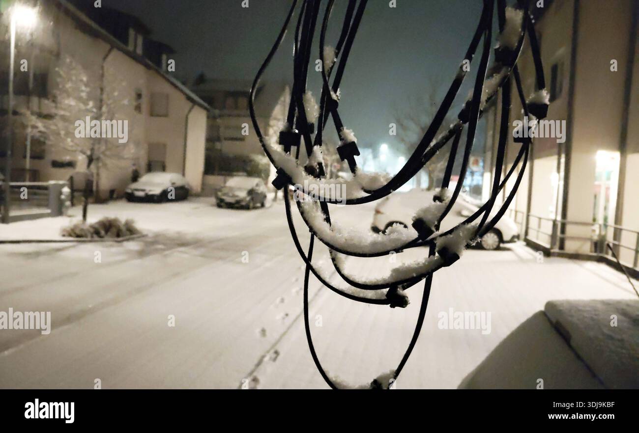 Schnee in Bayern , Umwetter , Glatt , Winter in Wendelstein , Bayern ...