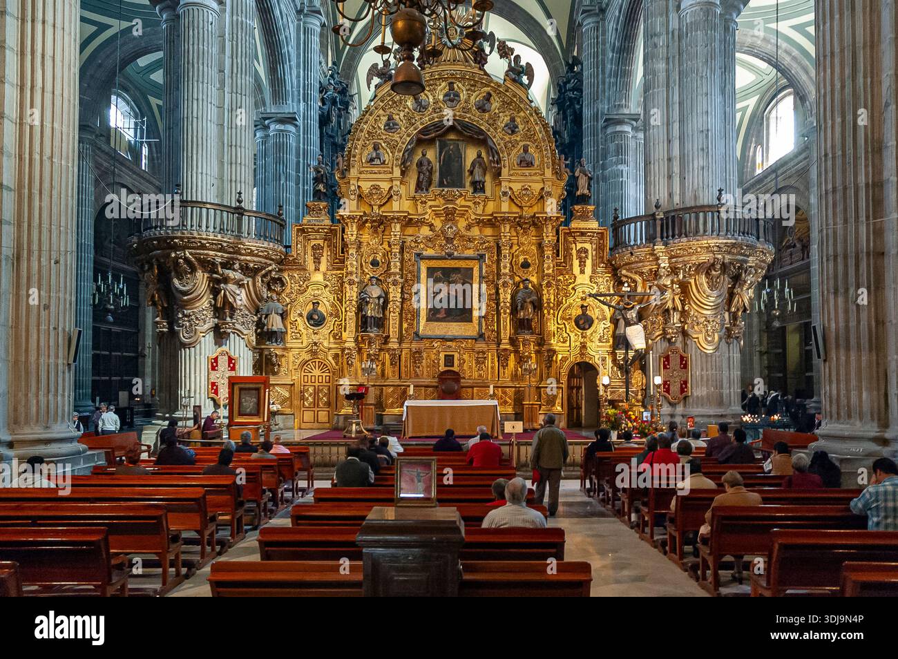 Mexico City Cathedral and other churches. Mexico Stock Photo - Alamy