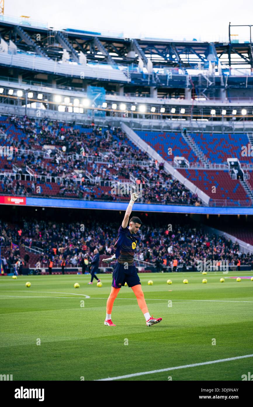 FC Barcelona player (13) Joan Garcia, goalkeeper of FC Barcelona ...