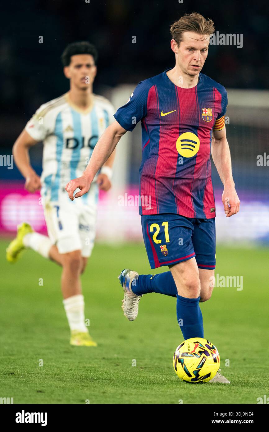 FC Barcelona player (21) Frenkie de Jong during LaLiga EA Sports match ...