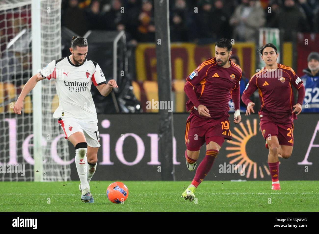 Olimpico Stadium, Rome, Italy - Adrien Rabiot of AC Milan under ...