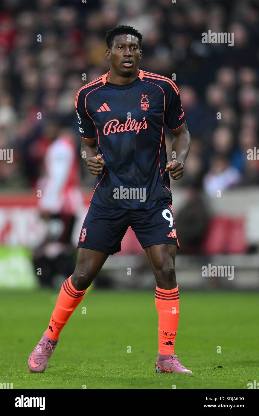 Taiwo Awoniyi of Nottingham Forest during the Premier League match ...