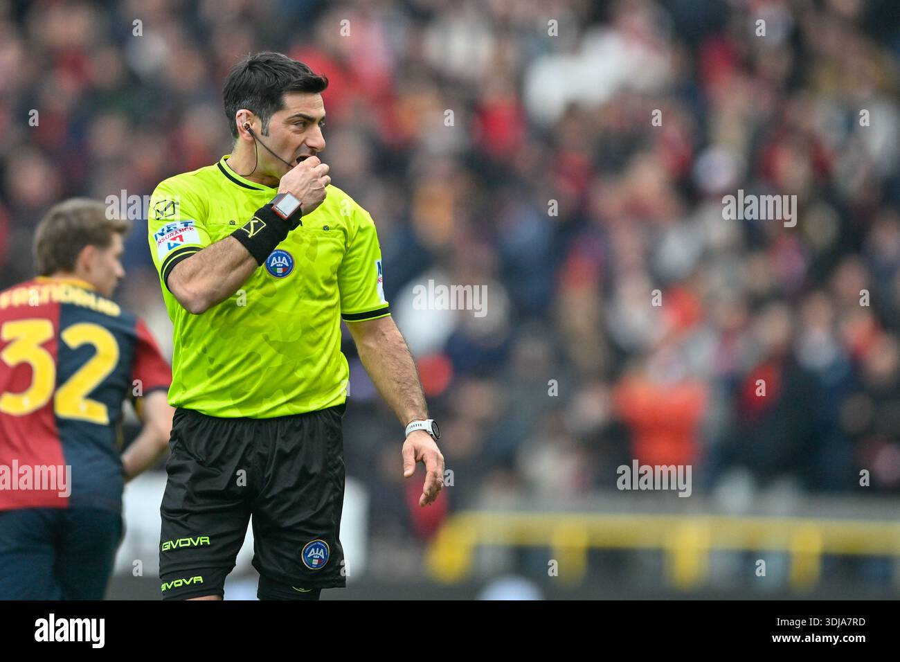 referee of the match Fabio Maresca to Napoli during Genoa CFC vs ...