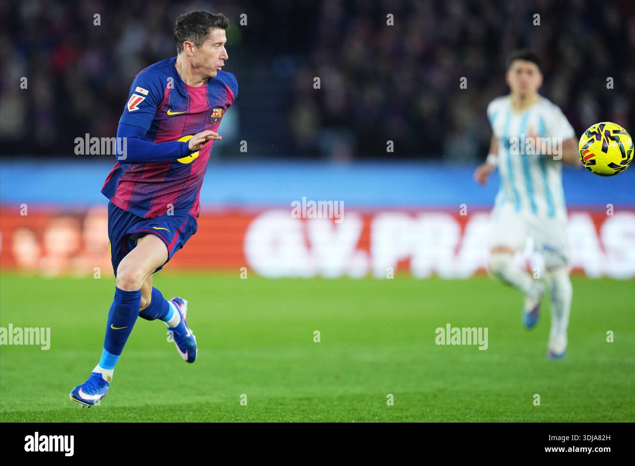 Robert Lewandowski of FC Barcelona during the La Liga EA Sports match ...