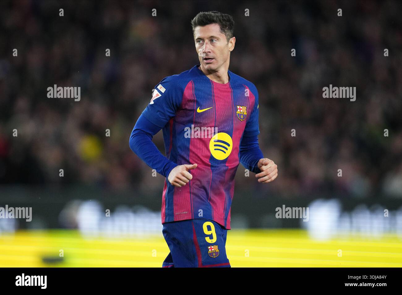 Robert Lewandowski of FC Barcelona during the La Liga EA Sports match ...