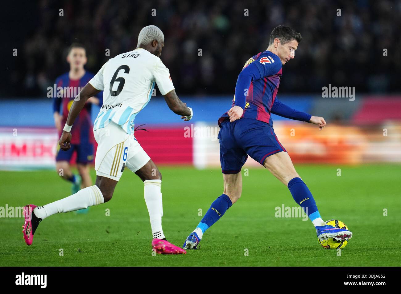 Robert Lewandowski of FC Barcelona during the La Liga EA Sports match ...