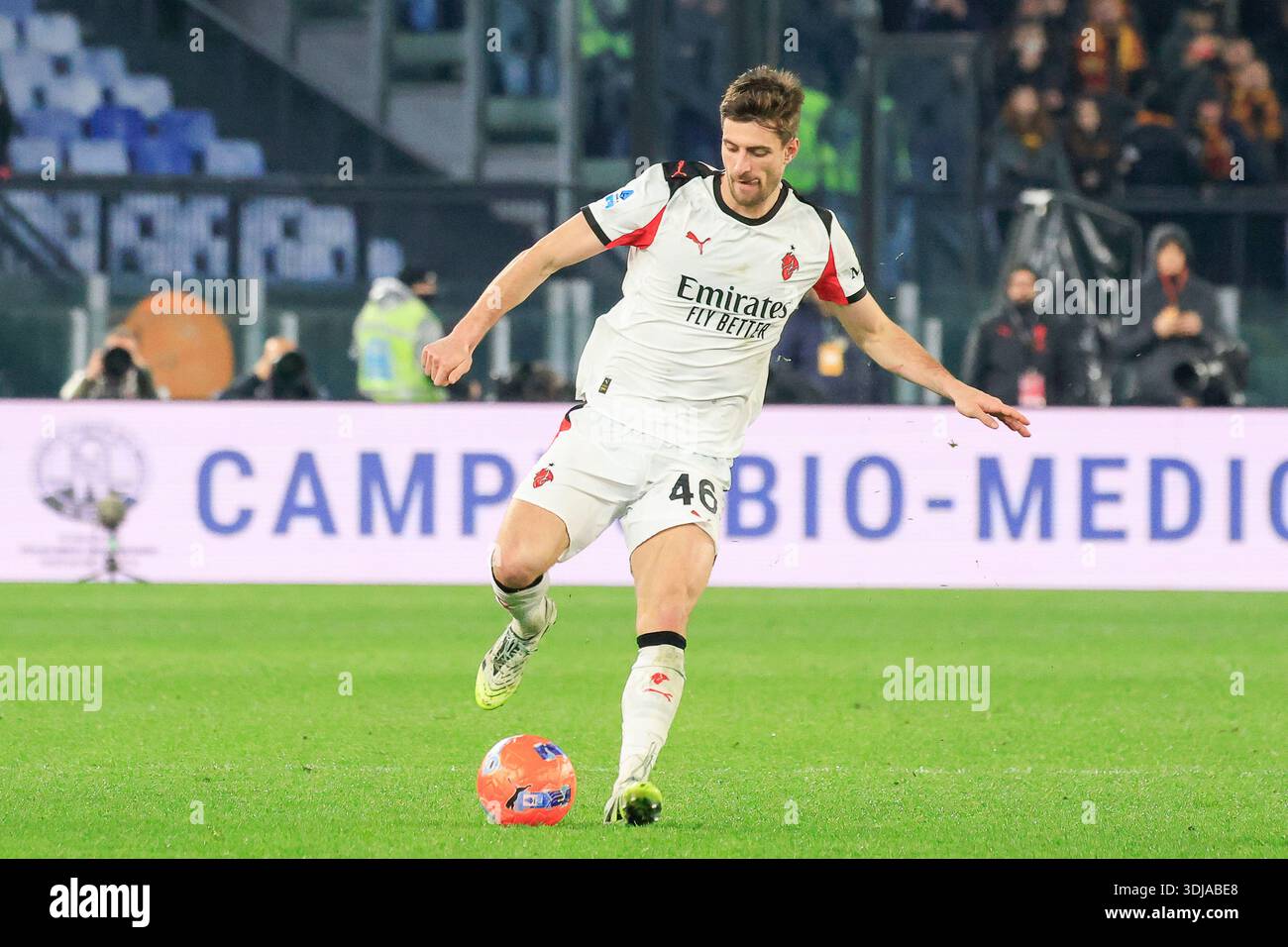 Rome, Italy, 25 January, 2026. Matteo Gabbia, of Milan, in action ...