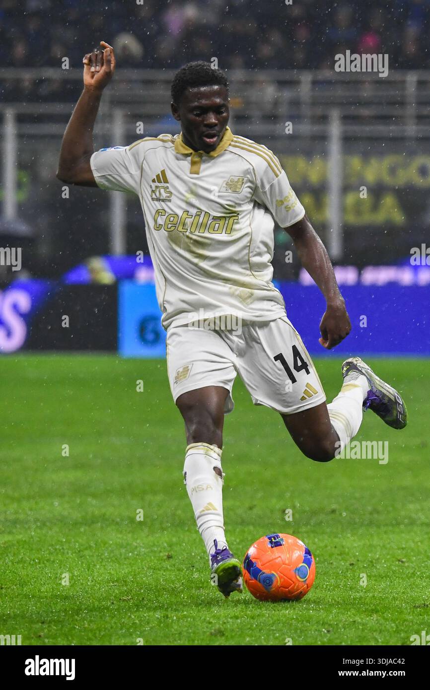 Ebenezer Ajodun Akinsanmiro (Pisa) during Inter - FC Internazionale vs ...