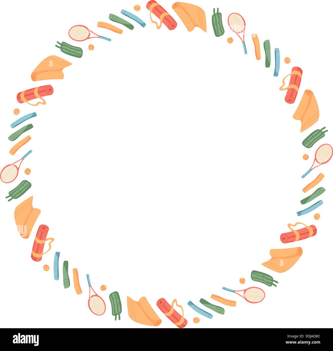 Round sport frame Stock Vector Images - Alamy