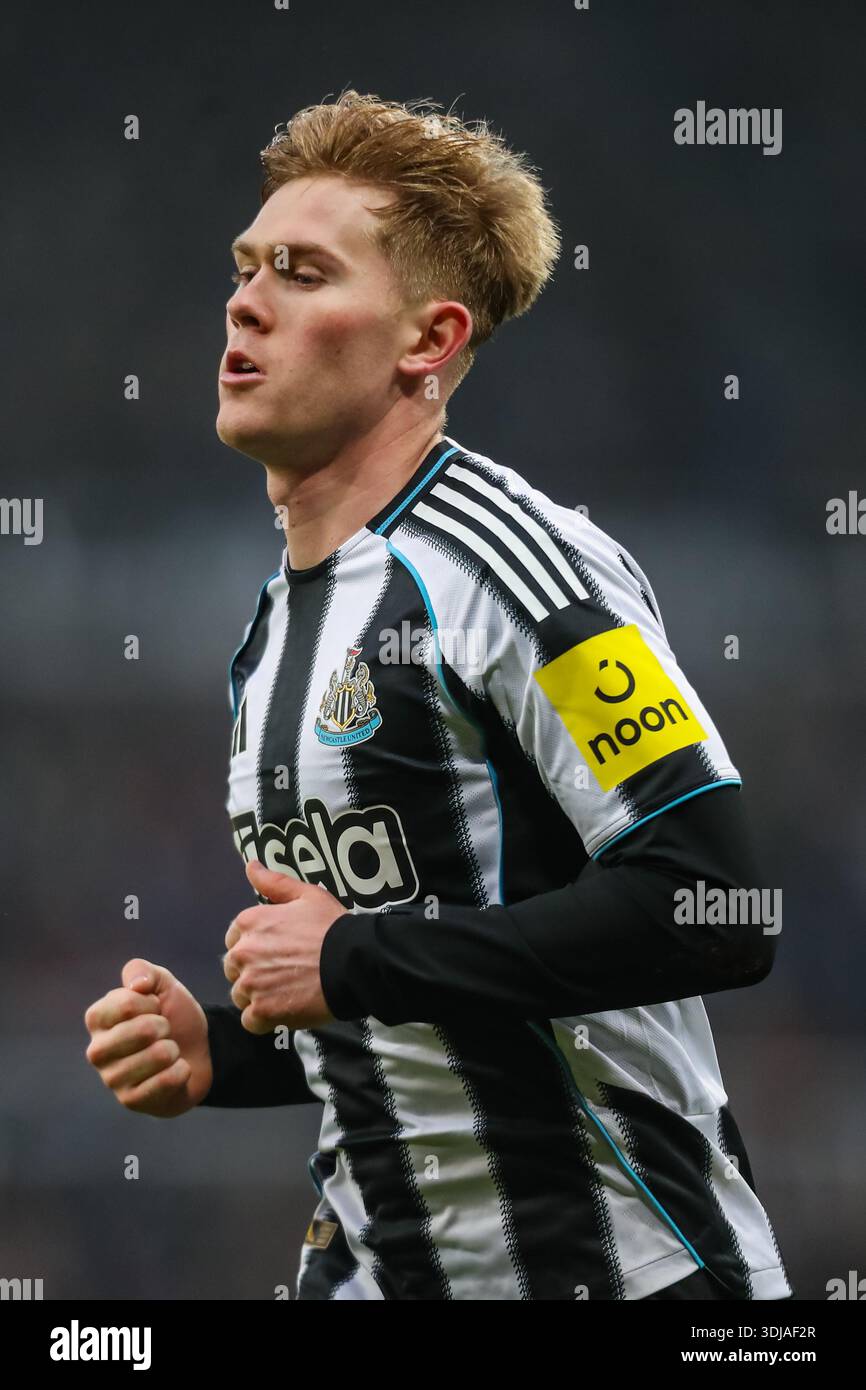 Lewis Hall Of Newcastle United during the Newcastle United v Aston ...