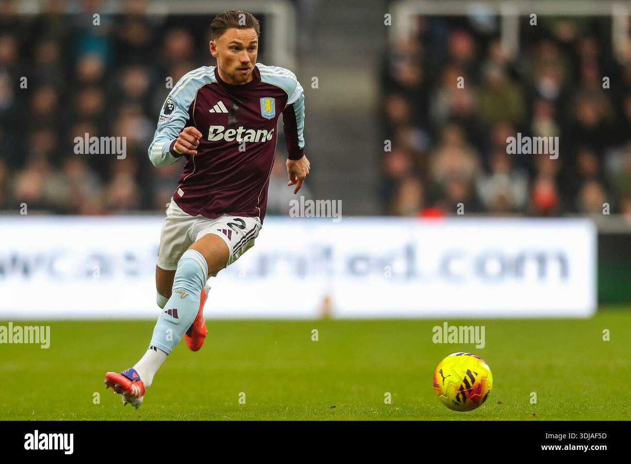 Matty Cash Of Aston Villa during the Newcastle United v Aston Villa ...