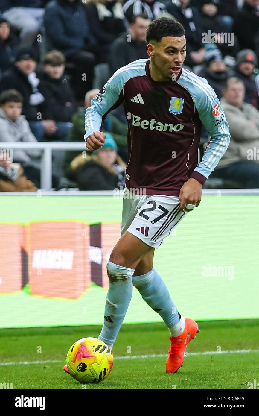 Morgan Rogers Of Aston Villa during the Newcastle United v Aston Villa ...