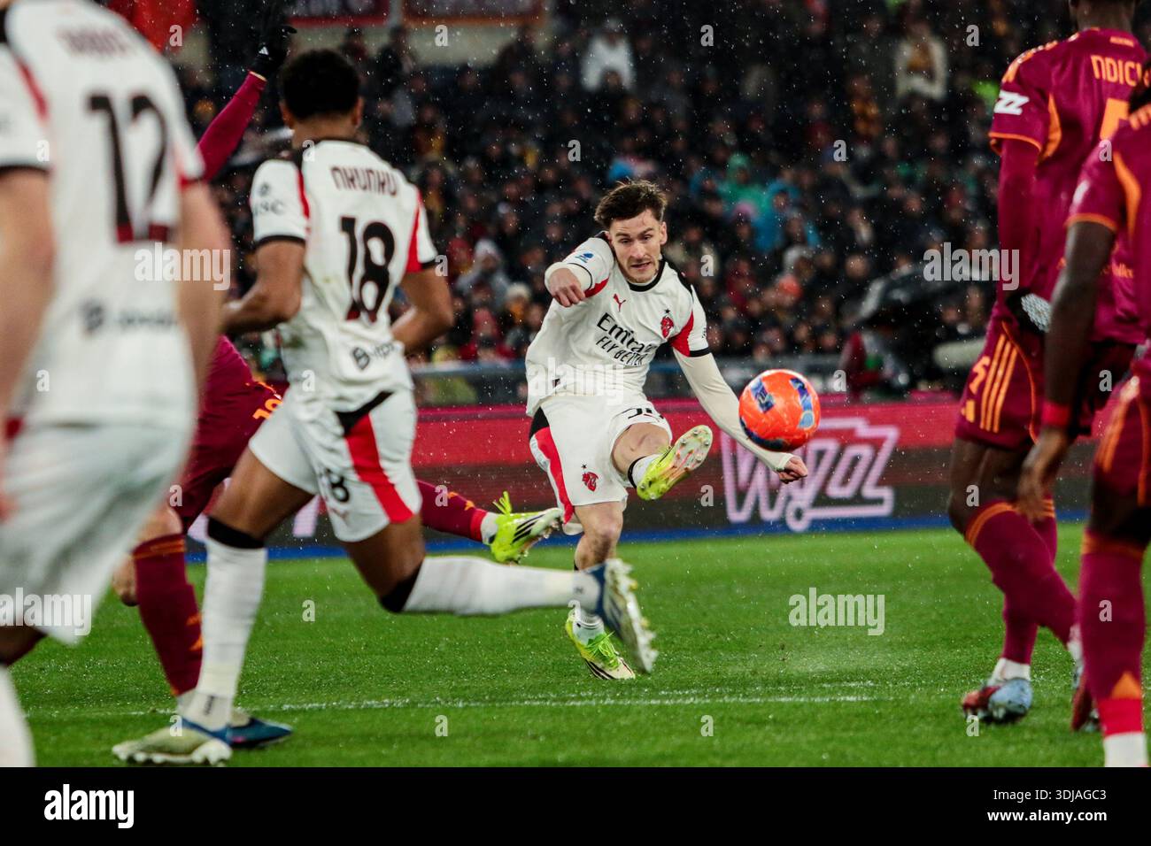 Alexis Saelemaekers of AC Milan during AS Roma vs AC Milan, Italian ...