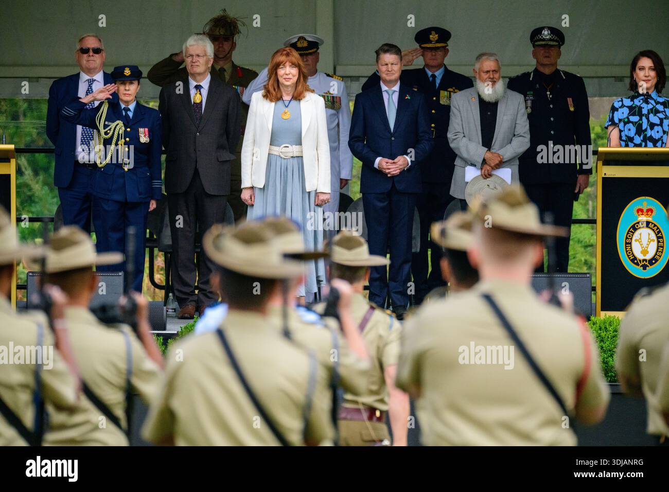Her Excellency Professor the Honourable Margaret Gardner AC receives a ...