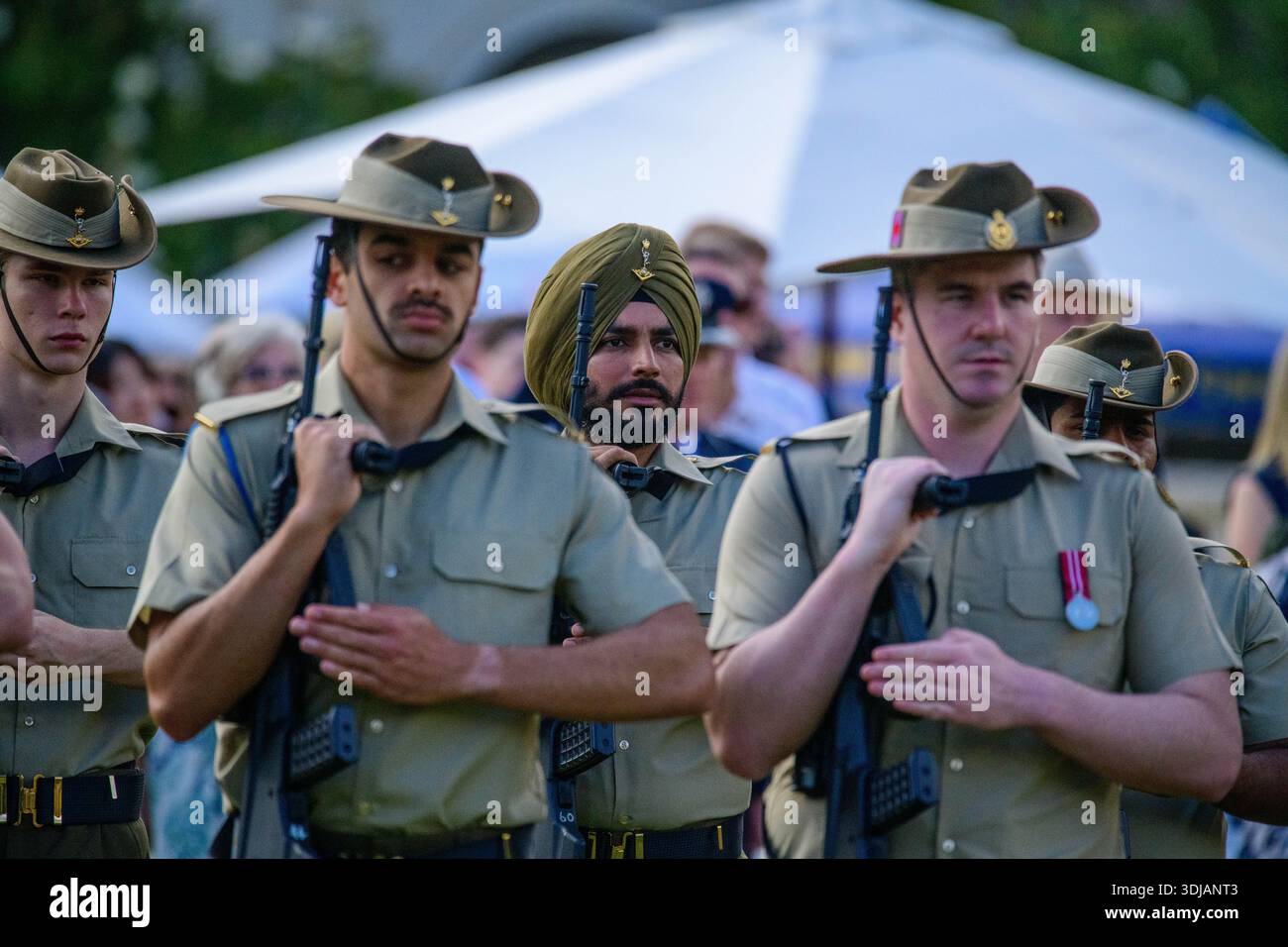 Melbourne, Australia. 26th Jan, 2026. Australian Army soldier present ...