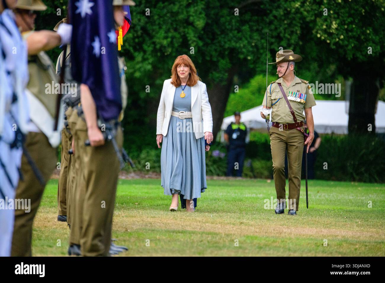 Her Excellency Professor the Honourable Margaret Gardner AC inspects ...