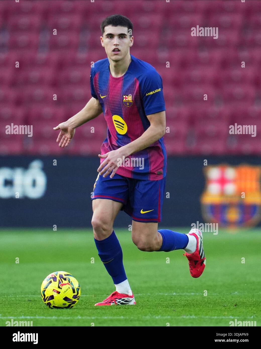 Pau Cubarsi of FC Barcelona during the La Liga EA Sports match between ...