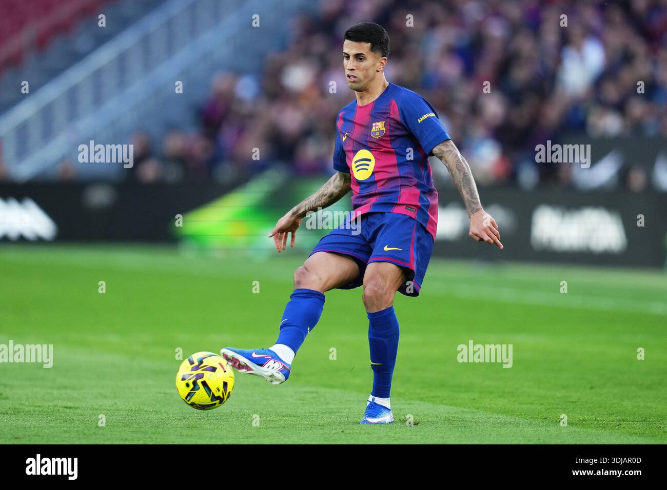 Joao Cancelo of FC Barcelona during the La Liga EA Sports match between ...