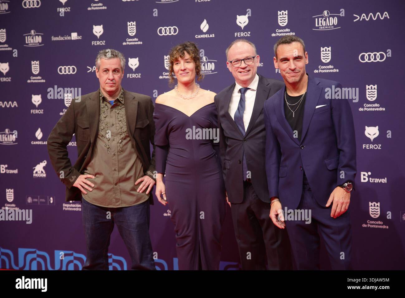 The crew of the film "Tardes de soledad" attends the red carpet of the ...