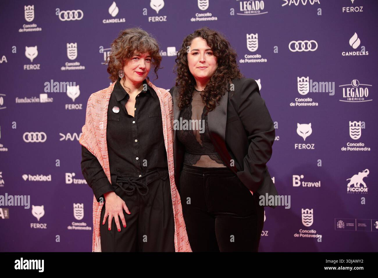 Zeltia Outeiriño González And Silvia Fuentes Marque Attend The Red