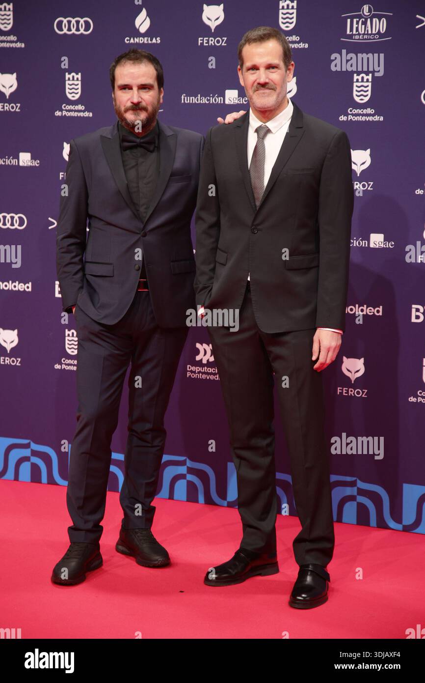 Aitor Arregi and José Mari Goenaga attend the red carpet of the Feroz ...