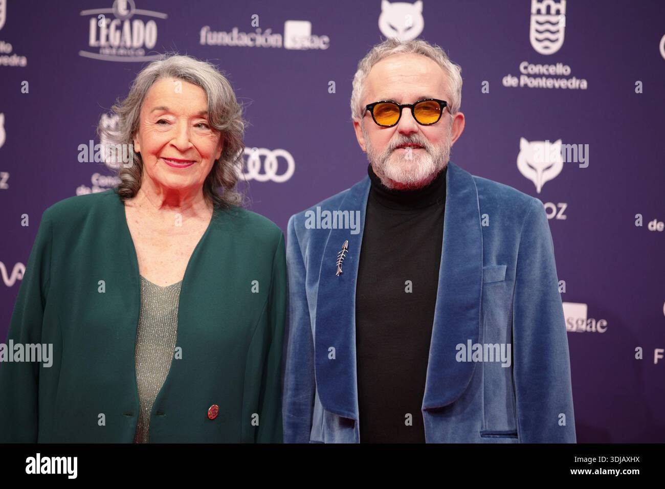 Petra Martínez and Morris attend the red carpet of the Feroz Awards ...