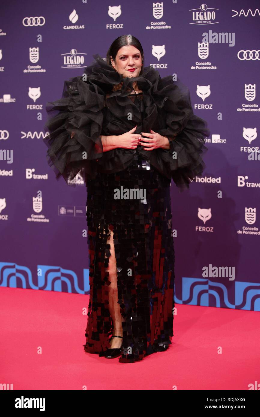 Pontevedra, Spain. 24th Jan, 2026. Coria Castillo attends the red ...