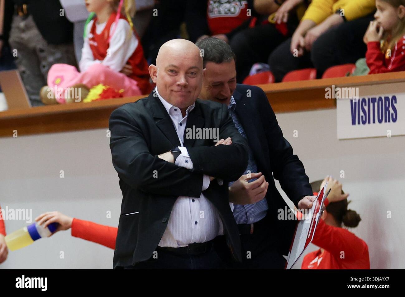 Coach Arkadiusz Rusin of Sleaze Wroclaw K seen during the Orlen Basket ...