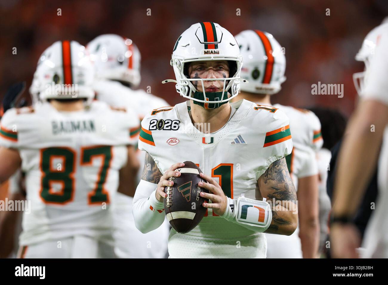 January 19, 2026: Miami (FL) Hurricanes quarterback Carson Beck (11 ...