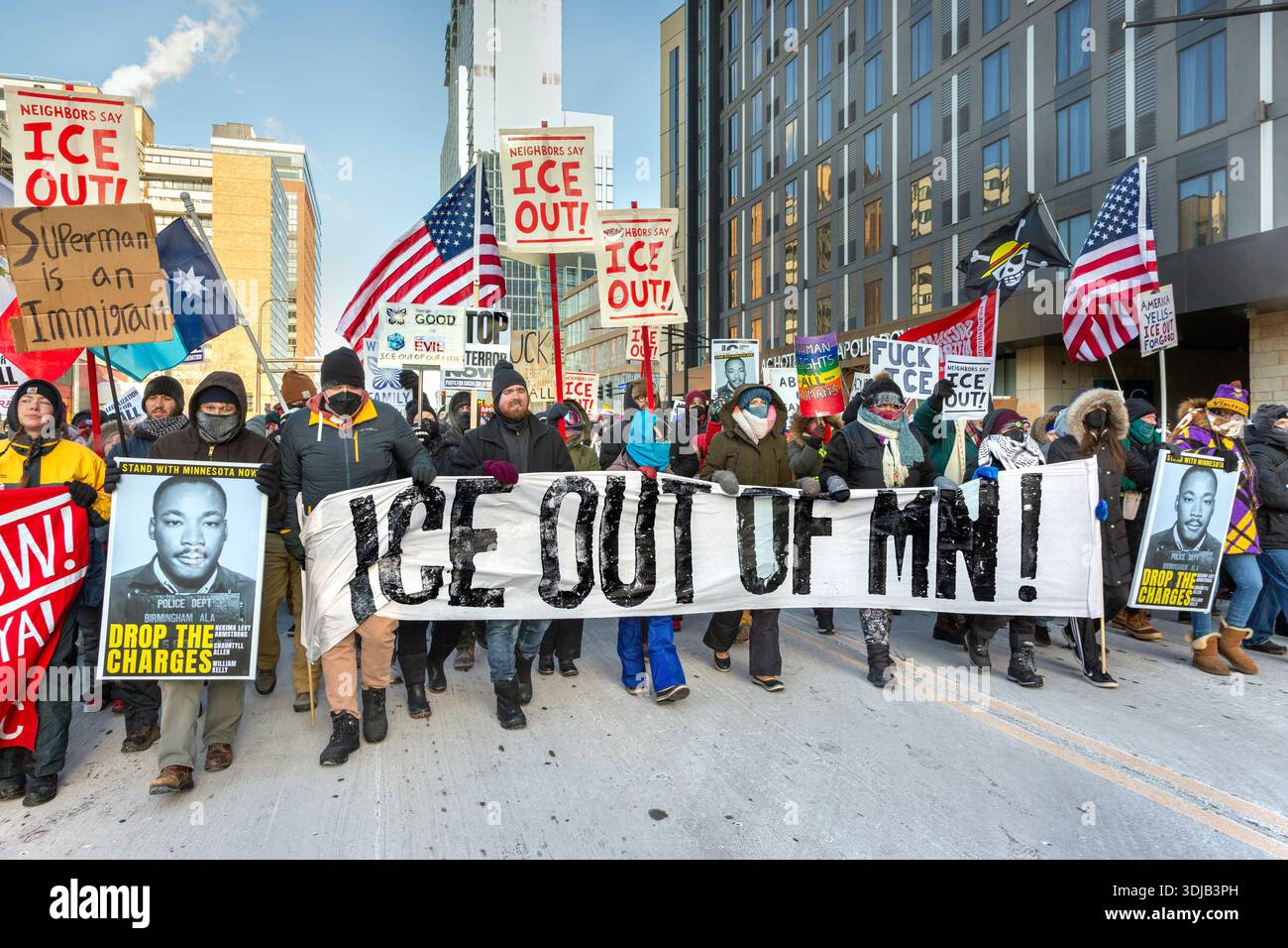 Minneapolis anti ice rally hi-res stock photography and images - Alamy