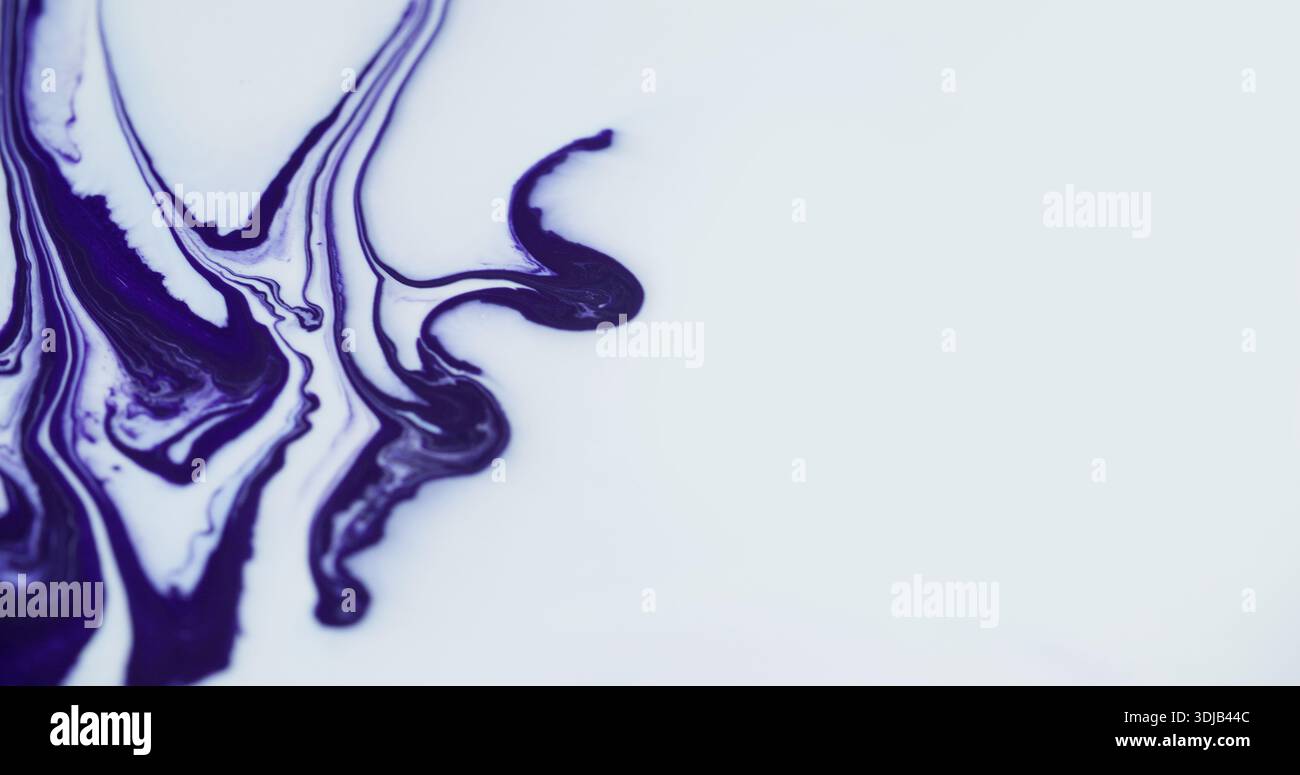 Ink splatter pigment spill violet hi-res stock photography and images ...
