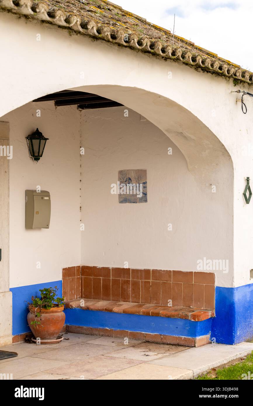 Barroca de Alva Lisbon Portugal November 19 2025. Arched porch with ...