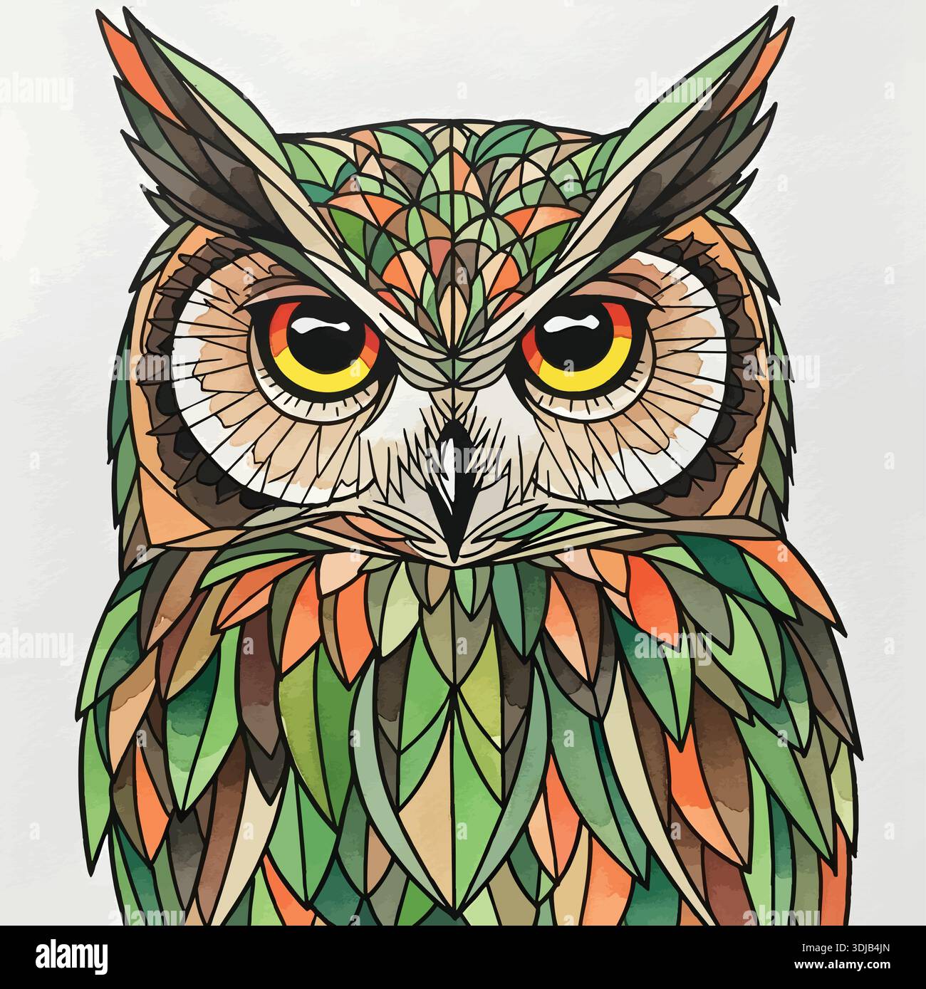 Unique abstract glass mosaic Stock Vector Images - Alamy