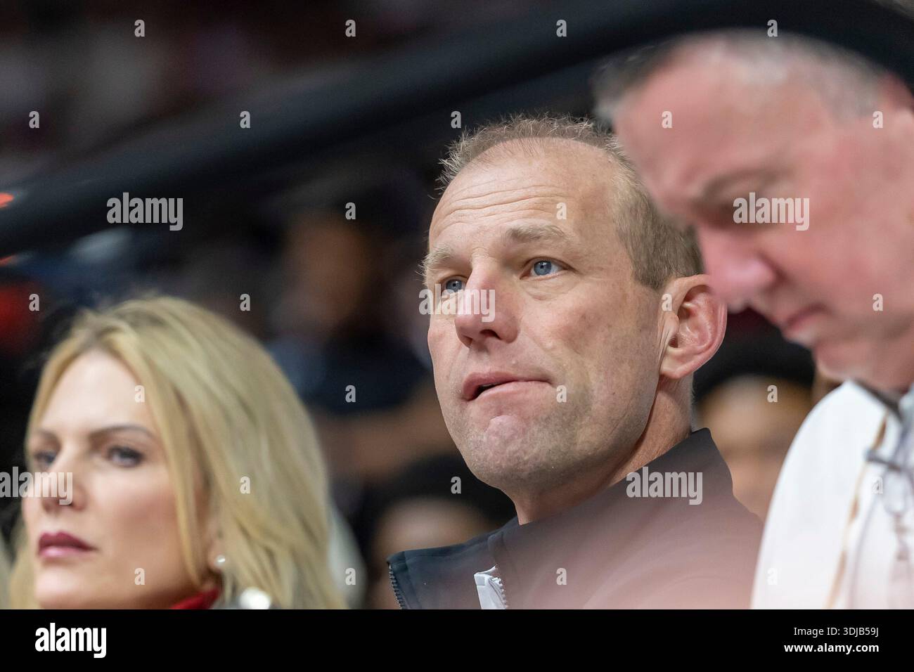 Alabama head football coach Kalen DeBoer watches Alabama play Tennessee ...