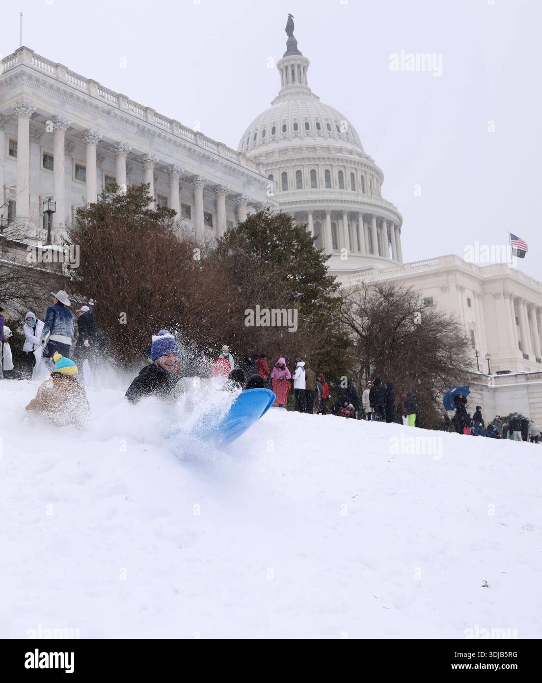 WInter storm hits Washington, District of Columbia, USA, Washington DC ...