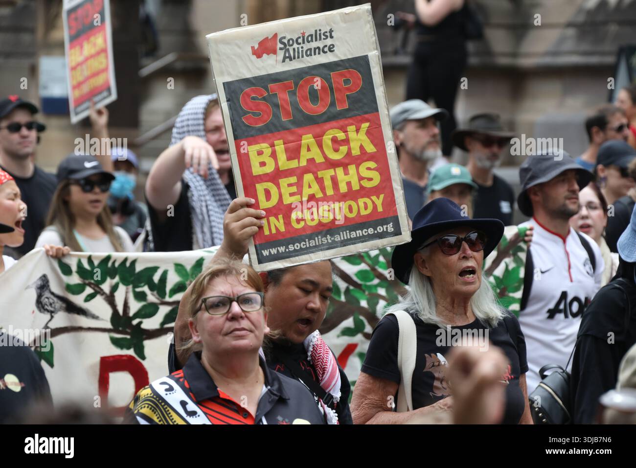 Sydney, Australia. 26th January 2026. Invasion Day march from Hyde Park ...
