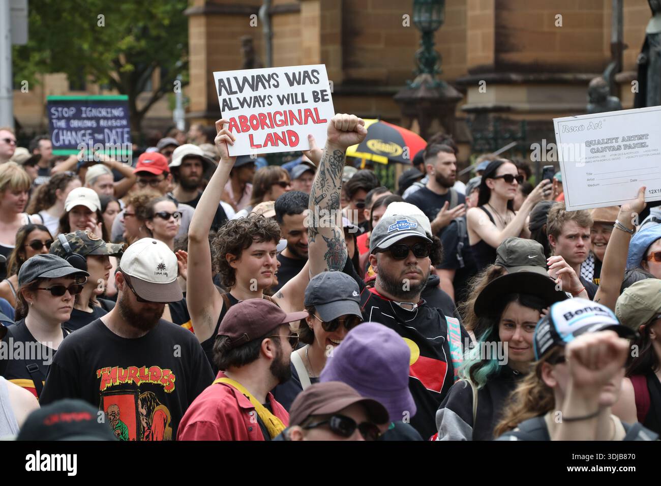 Sydney, Australia. 26th January 2026. Invasion Day march from Hyde Park ...
